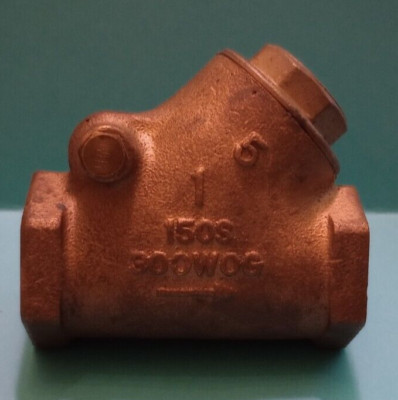 Kitz Brass Bronze Swing Check Valve 1" 150S, 300 WOG | eBay