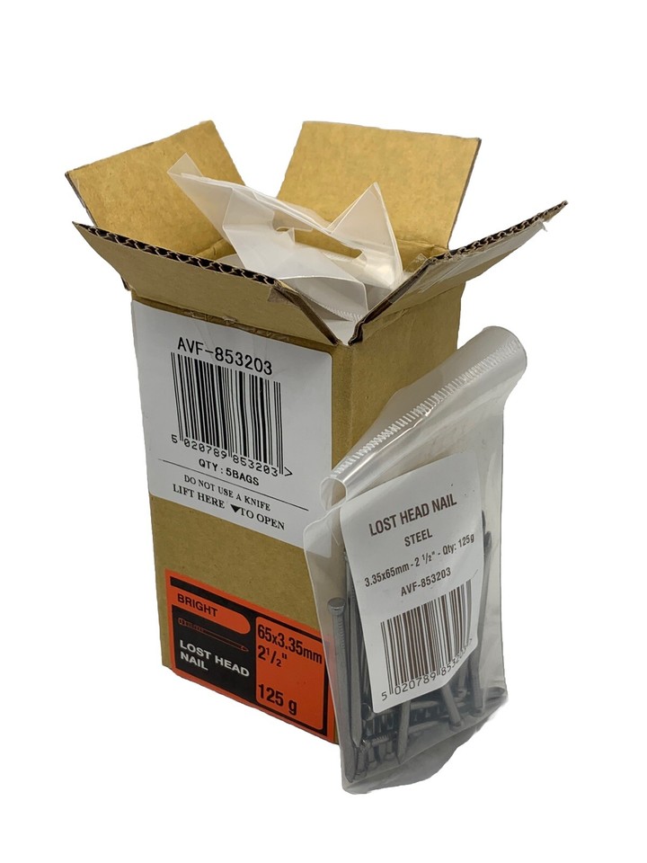 Lost Head Wire Nails 65 x 3.35mm Losthead 2.1/2" Wood Nail Small Nail ...