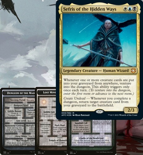 Sefris of the Hidden Ways DUNGEON Commander Deck D&D EDH Magic MTG ...