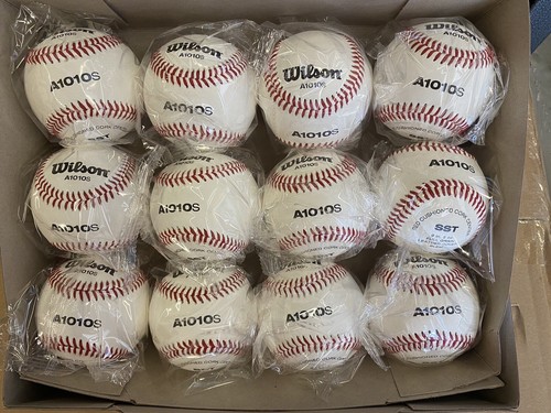 Wilson Baseballs A1010S Leather Blem Baseball Case Pack 10 Dozen 120 ...