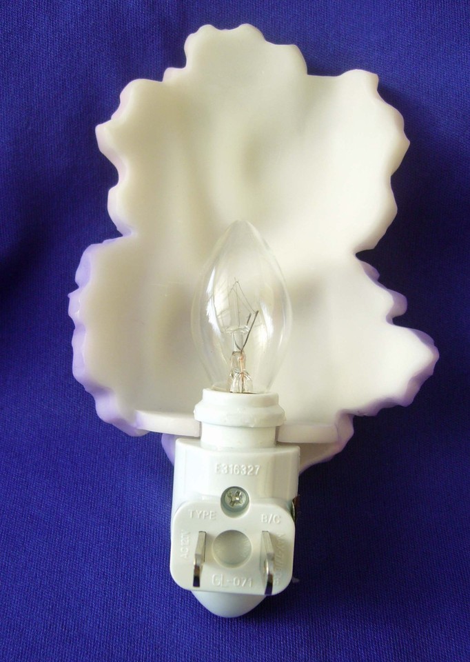 IBIS & ORCHID DESIGNS BEARDED IRIS PURPLE NIGHTLIGHT - NO BOX | eBay