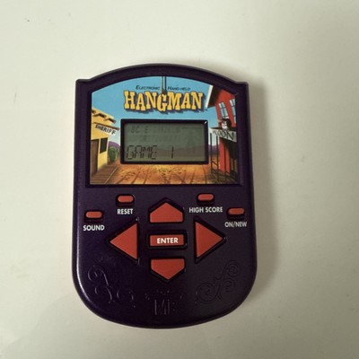 2002 Hasbro Hangman Portable Handheld Electronic Game Tested Works ...