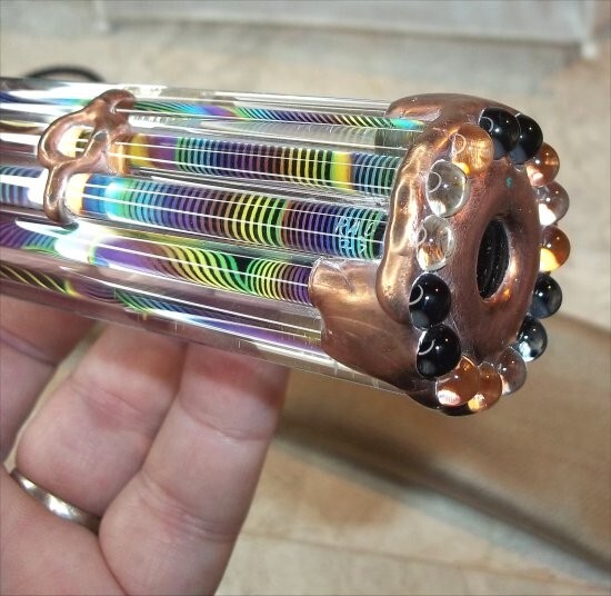 Randel Art Glass Rod Kaleidoscope MESMeRIZING 360° CHAOS Marble RAG ...