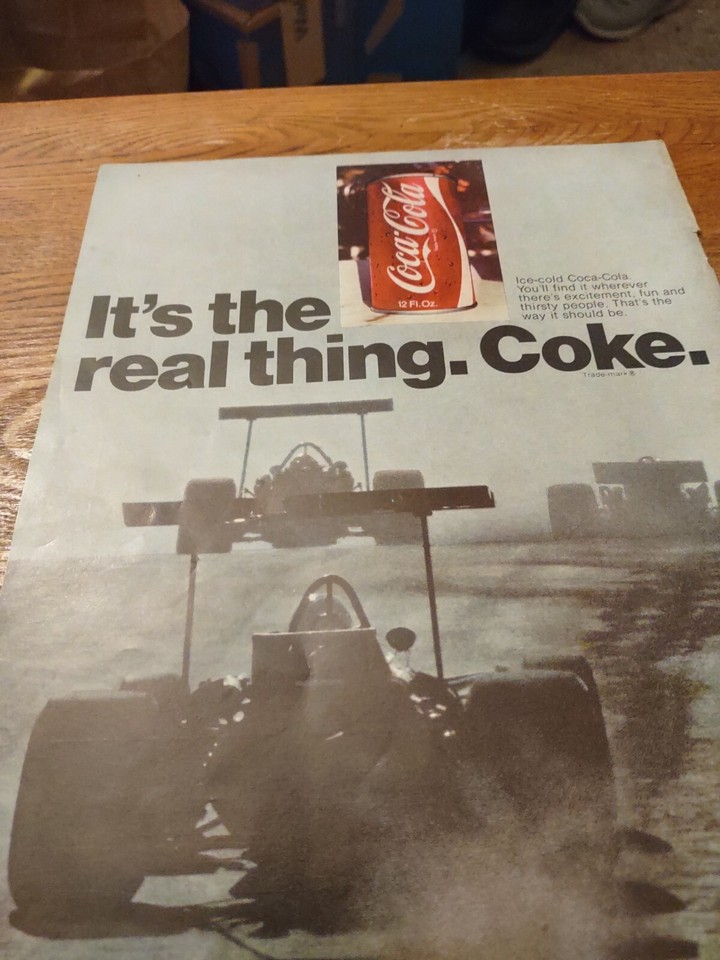 1971 It's The Real Thing Coke Magazine Ad | eBay