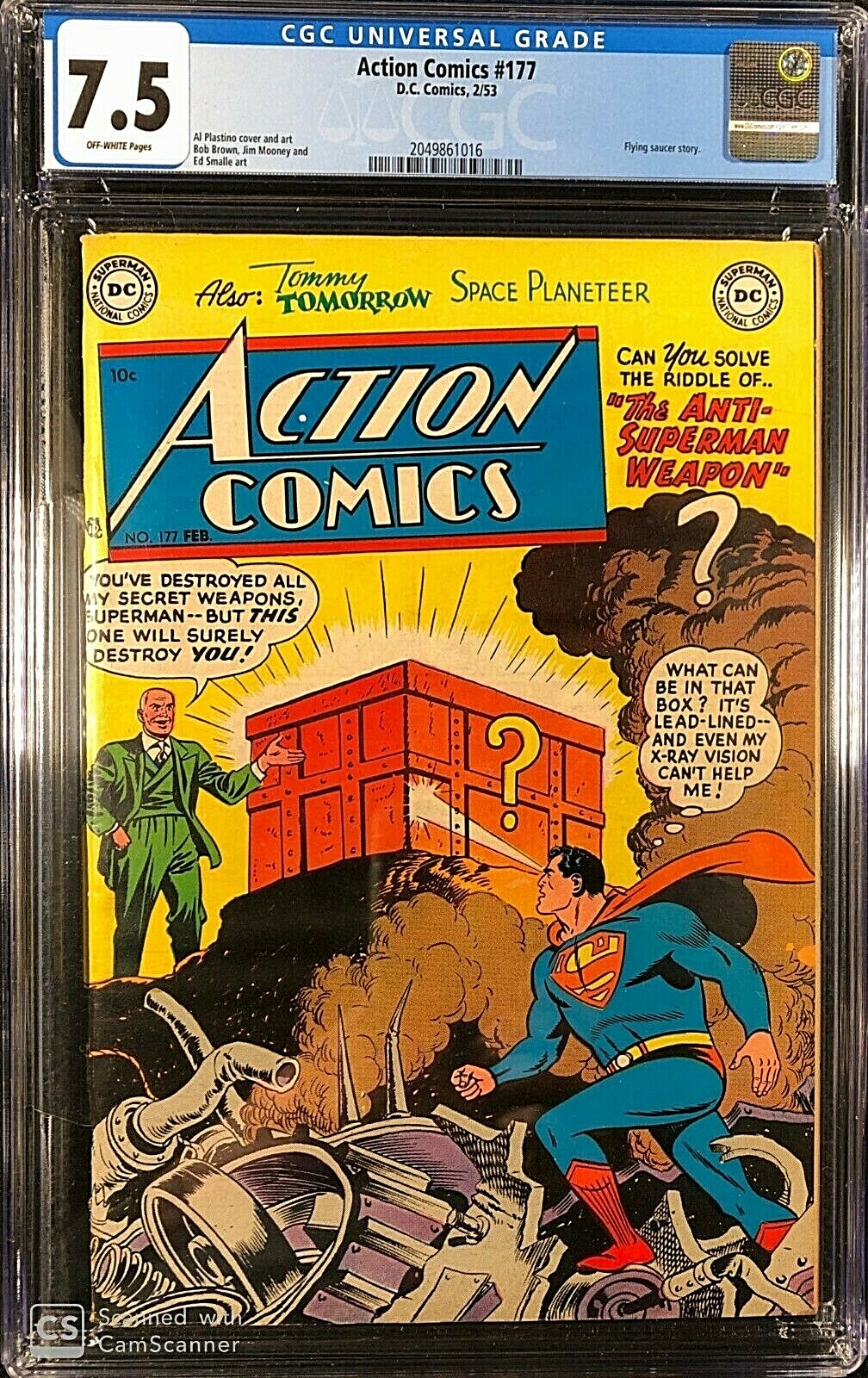 Action Comics #177 CGC 7.5 OW PGS 3RD HIGHEST GRADED ! RARE SUPERMAN ...