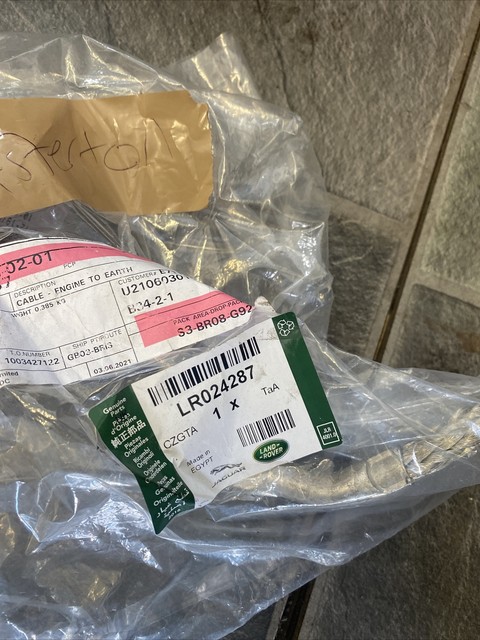 LR Range Rover Sport L320 Negative Ground Wire Cable LR024287 Genuine ...