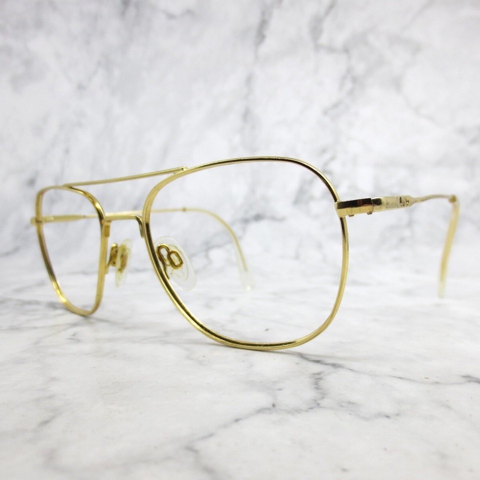 American Optical 5 1/2 Original Pilot Sunglasses Gold Aviator Frame 50 ...