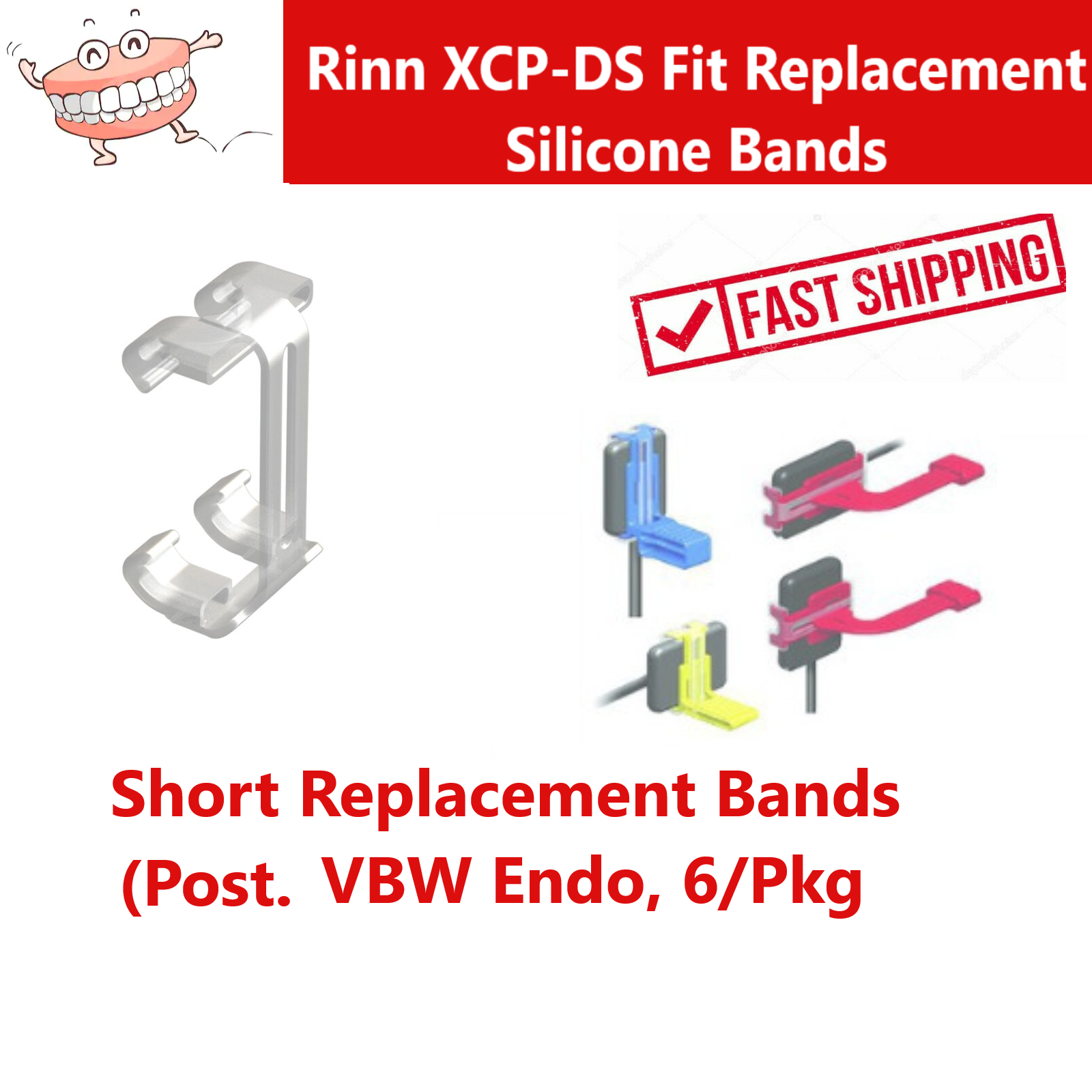 Dental Rinn XCP-DS Fit Short Replacement Bands For Posterior & VBV ...