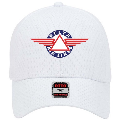Delta Airlines 1934 Logo Adjustable White Mesh Golf Baseball Cap Hat ...