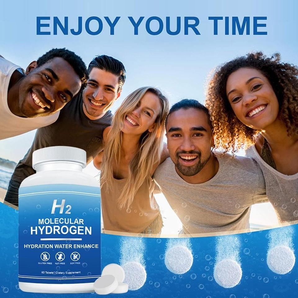 Hydrogen Water Tablets, 8 PPM H ydrogen Tablets for Drinking Water, H2 ...