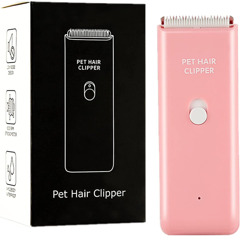 Dog Cat Home Hair Waterproof Clipper Portable Electric USB Rechargeable ...