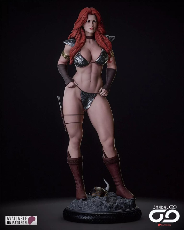 Red Sonja - Model Kit Painted/Unpainted 3d Print GK Statue | eBay