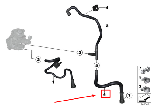 NEW BMW 3 F30, F80 FUEL RETURN LINE 13538507680 8507680 ORIGINAL | eBay