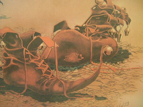 William W. Steidel limited edition print, "Red Shoes" # 50 / 250 (1973 ...