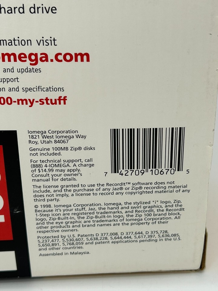 Iomega Zip 100 ATAPI IDE Internal Drive SuperFloppy Disks SCSI Cable ...