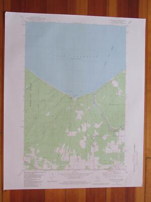Oronto Bay Wisconsin 1981 Original Vintage USGS Topo Map | eBay
