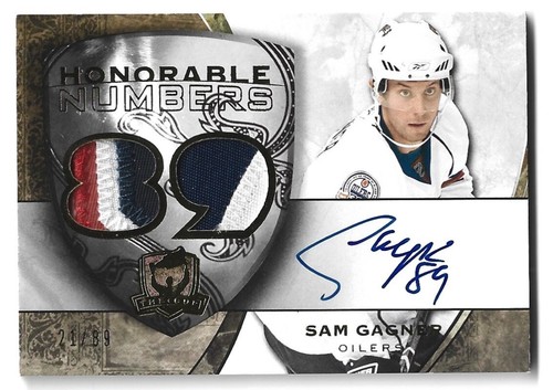 2008-09 THE CUP - HONORABLE NUMBERS - SAM GAGNER - EDMONTON OILERS #d ...