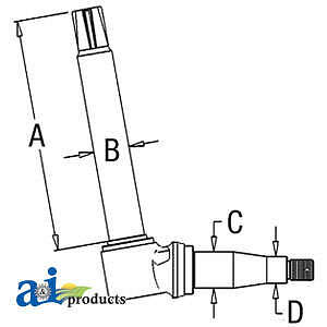 Spindle AT33636 fits John Deere 301A 302A 310 400 401 401B 401C 480 ...