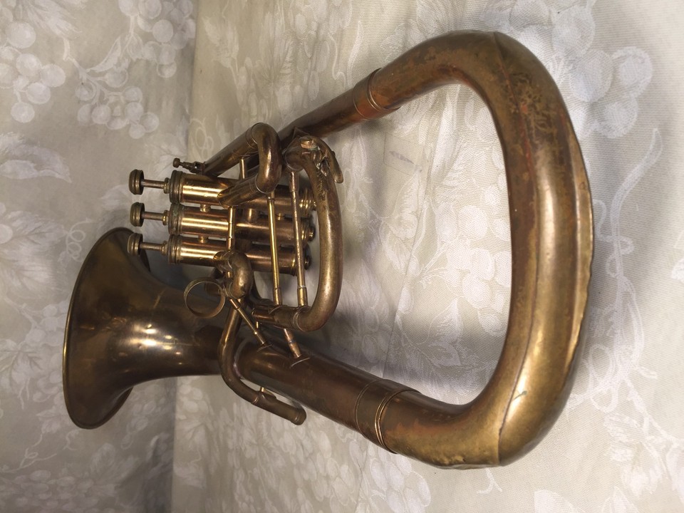 Vintage 3 Valve Pan American Euphonium Baritone Elkhart IN No Case or ...