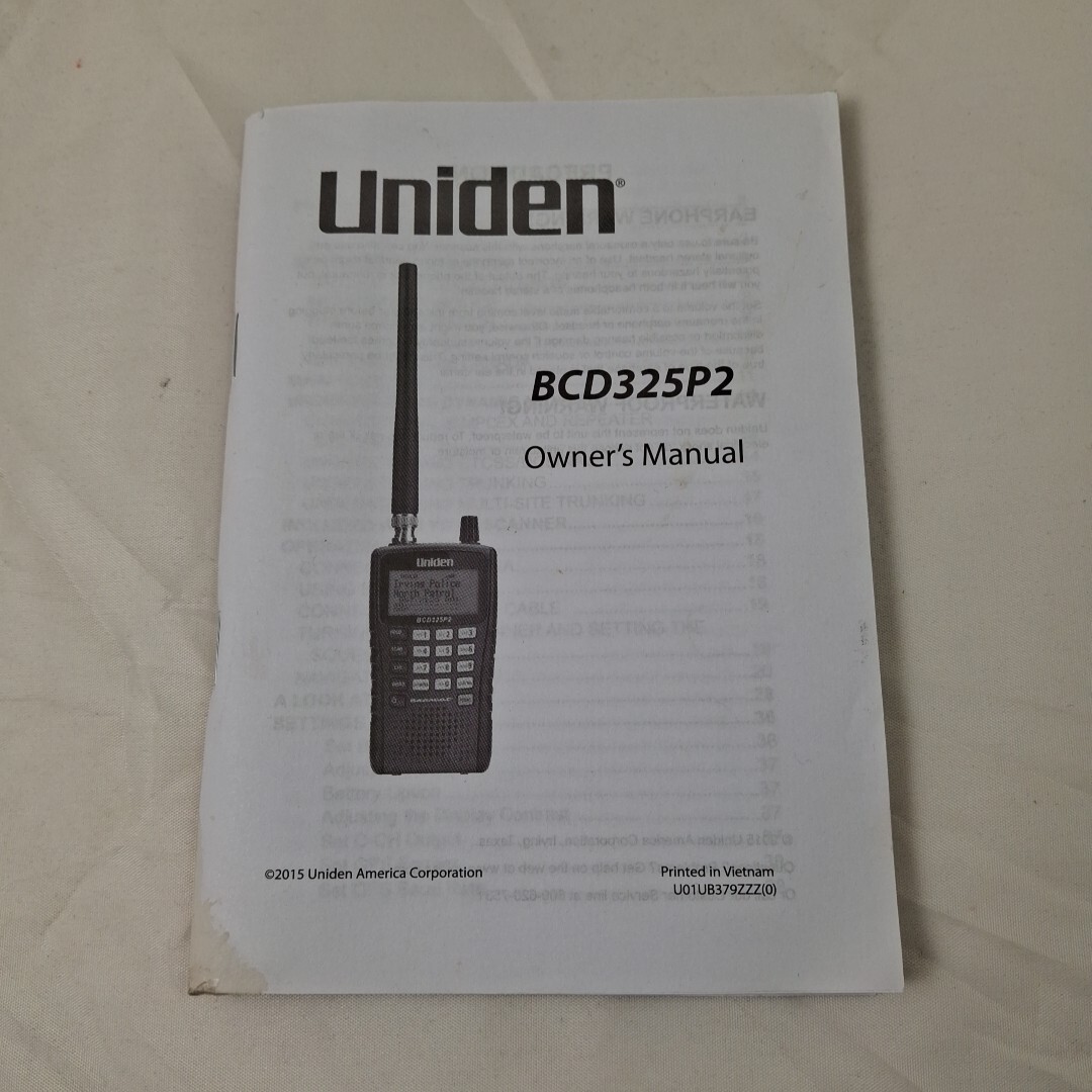 Uniden BCD325P2 Instructions Operating Manual User Guide. | eBay