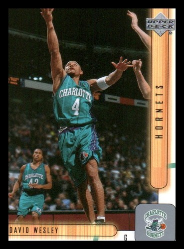 2001 Upper Deck David Wesley #14 NBA Basketball Charlotte Hornets | eBay
