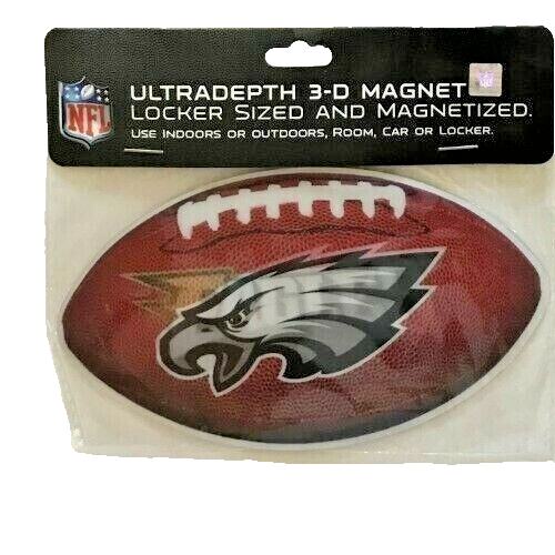 NFL Philadelphia Eagles 3D Oval FOOTBALL Shaped Magnet Locker Fridge ...
