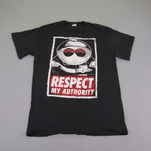 South Park Shirt Men Large Black Red Eric Cartman Respect My Authority ...