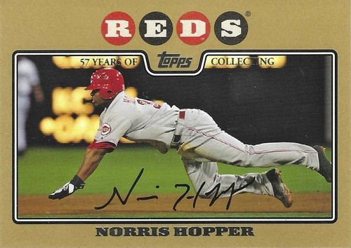 2008 Topps Baseball - Gold Border - #131 - NORRIS HOPPER - Cincinnati ...