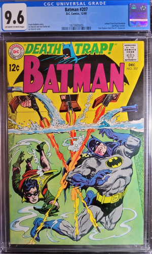 1968 Batman 207 CGC 9.6 Two-Way Death Trap Cover Classic. RARE! | eBay