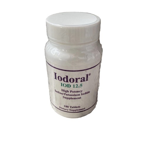 Iodoral IOD-12.5 - High Potency Thyroid Supple - 180 Tablets Optimox ...