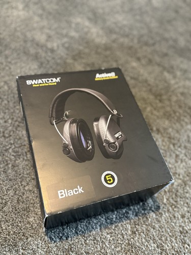 Swatcom Active8 Electronic Ear Defenders Black Clay Shooting Hunting ...