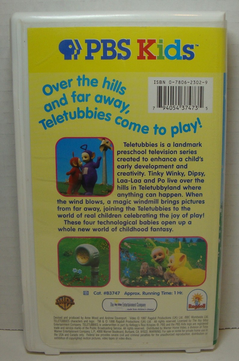 Teletubbies Pbs Kids Vhs Lot Of 3 Volumes 123 1499