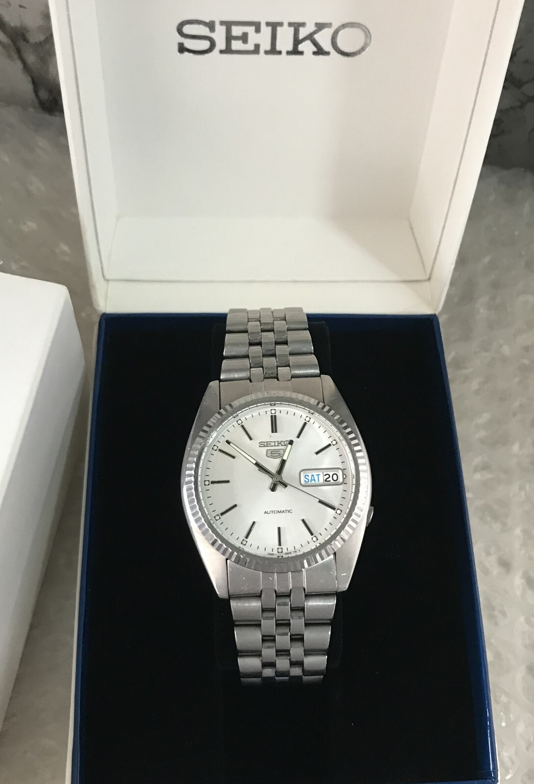 Seiko 5 Sports Silver Men's Watch - SNXJ89 for sale online | eBay