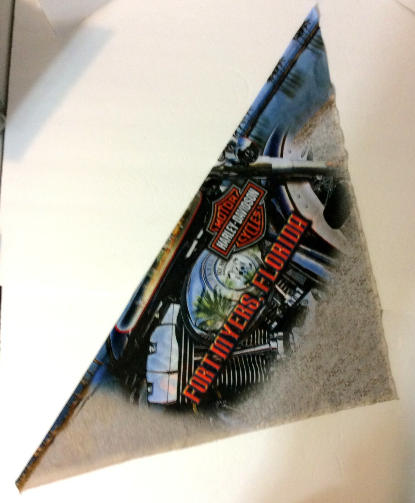 Six Bends Harley Davidson Buff Bandana Scarf Fort Myers, Florida 24-1/4 ...