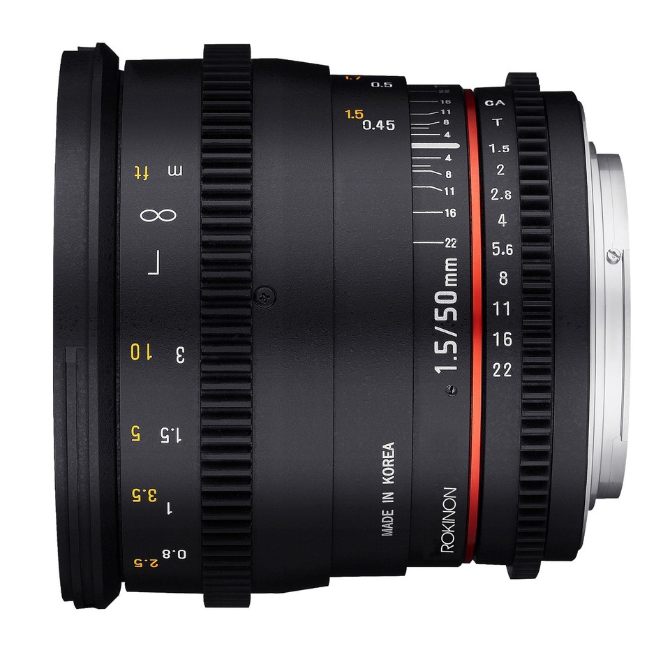 Rokinon Cine DS 50mm T1.5 Full Frame Prime Cine Lens for Canon EF ...