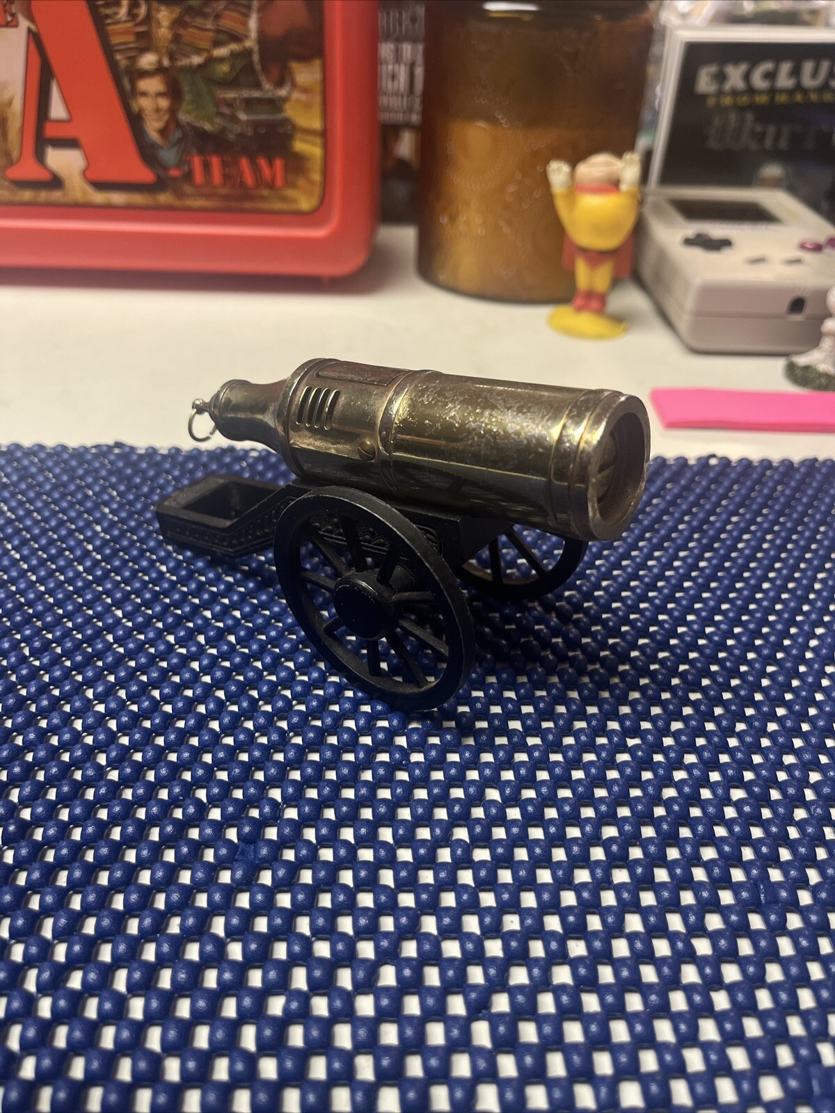 Collectibles Vintage Japan Lighter Table Cannon Metal Cigarette Japan ...