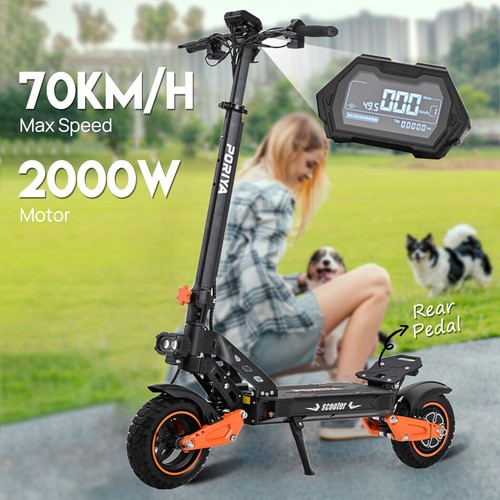 PORIYA Electric Scooter 2000W 70KM/H Foldable Adult Off Road E-Bike ...