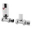 Thermostatic TRV Radiator Valves 1/2" x 15mm Angled/Corner/Straight ...
