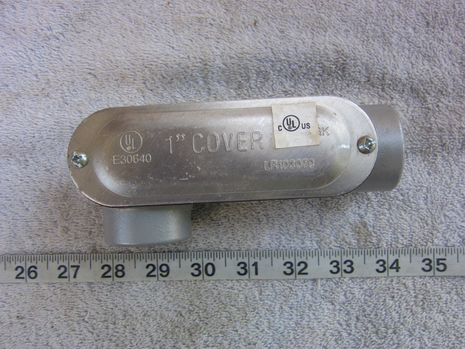 1" LR Threaded Aluminum Condulet Conduit Body w Gasket & Cover, New | eBay