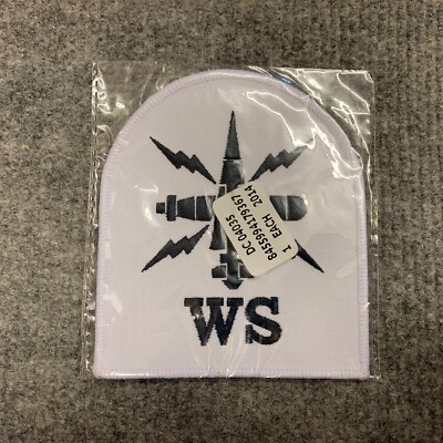 ROYAL NAVY SURPLUS ISSUE BASIC RATE WS QUALIFICATION BADGE,BLUE ON ...