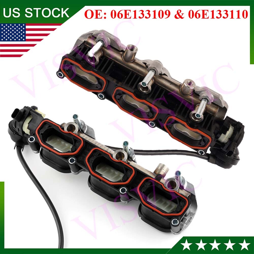 Left & Right Intake Manifolds for Audi S4 S5 A6 A7 Q5 Q7 V6 3.0 TSI ...