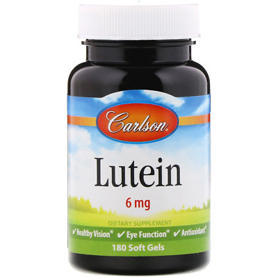 Carlson Labs, Lutein, 6 mg, 180 Soft Gels | eBay Australia