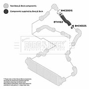 Borg & Beck BTH1163 Turbocharger Hose for sale online | eBay