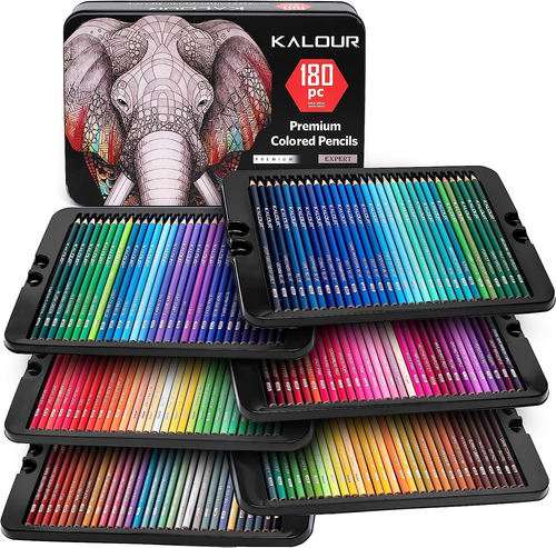 KALOUR 180 Colored Pencil Set for Adults 180 Count (Pack of 1 ...
