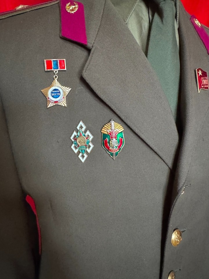 RARE 1980s Mongolian KGB State Security Spy Officer Pink Uniform ...