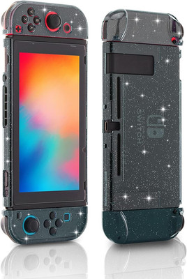 Glitter Case for Nintendo Switch + Screen Protector & 3 Pairs Of Joy ...