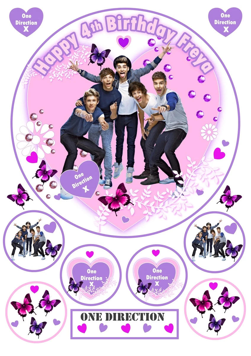 One Direction Cupcake Toppers