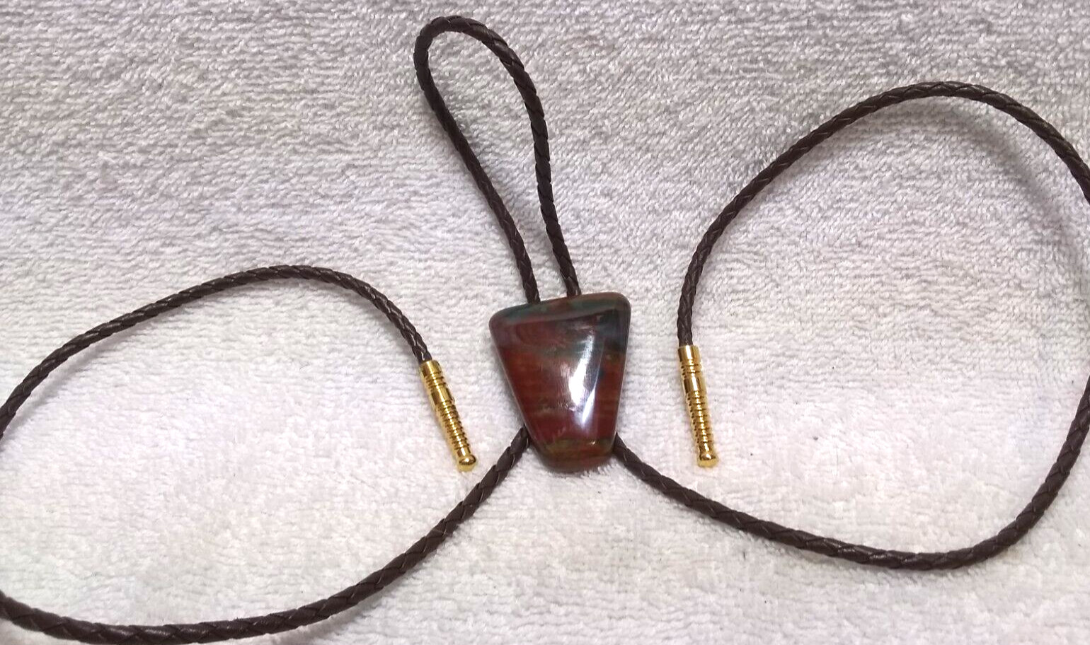 Brown Compress Stone Arrow Shape Black Gold Trim Grea… - Gem