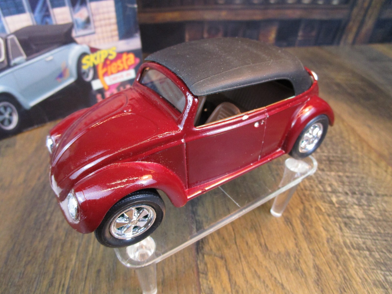 Custom Built REVELL VW VOLKSWAGEN CABRIOLET BEETLE BUG KIT 1/25 Scale ...