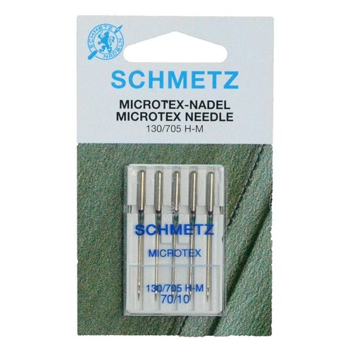 Schmetz Microtex Sharp Sewing Machine Needles Size 70/10 Pack of 5 | eBay